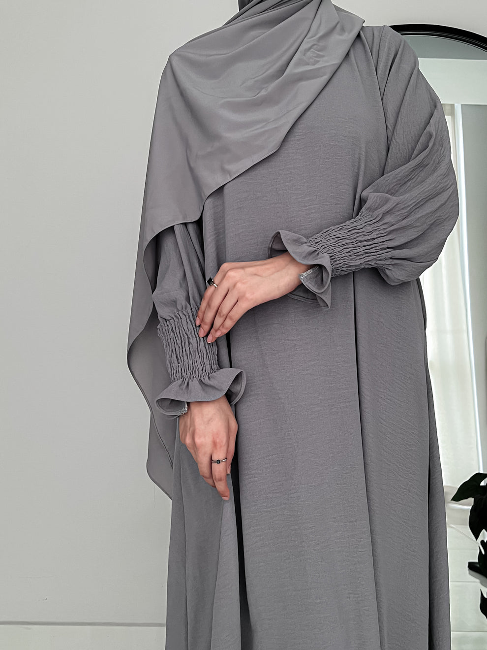 Grey Basic Abaya – PARDAH DAARI